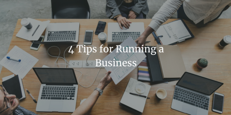 4 Tips for Running a Business - WebDesy